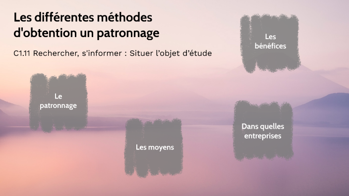 Les différentes méthodes d'obtention d'un patronnage by Marlène Durand ...