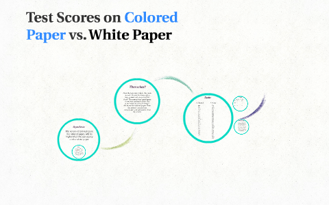 Test Scores on Colored Paper vs. White Paper by Erica Dee on Prezi