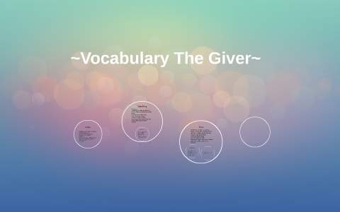 ~Vocabulary~ The Giver~ by valeria landazuri on Prezi