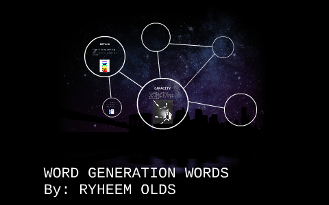WORD GENERATION WORDS by on Prezi