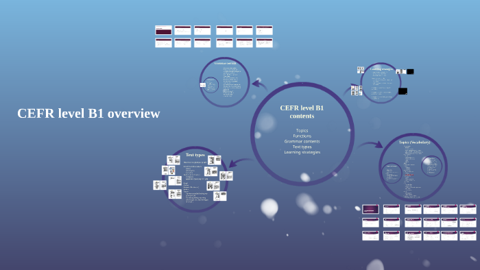CEFR level B1 overview by Stefanie Meyer on Prezi