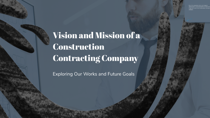 Vision and Mission of a Construction Contracting Company by Hany Salah ...