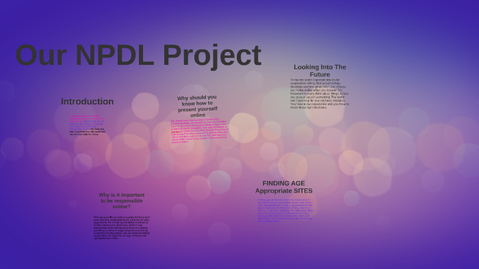 Our NPDL Project by melody savage on Prezi