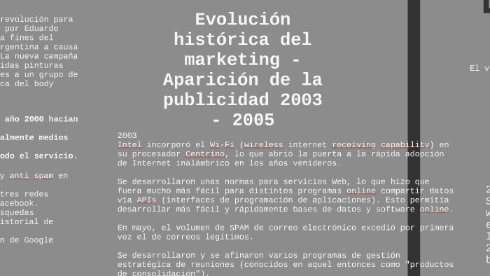 Evolución histórica del marketing - Aparición de la publicid by Percy Uribe