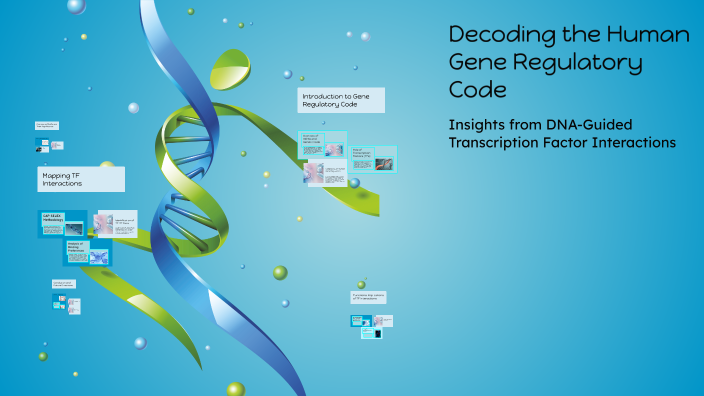 Decoding the Human Gene Regulatory Code by Ilya Sokolov on Prezi