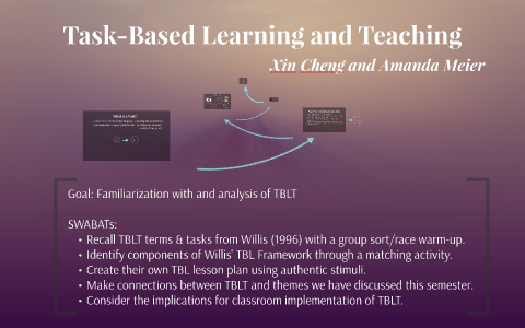 Task-Based Learning and Teaching by Amanda Meier on Prezi