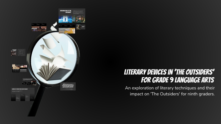 Literary Devices in 'The Outsiders' for Grade 9 Language Arts by Jody ...