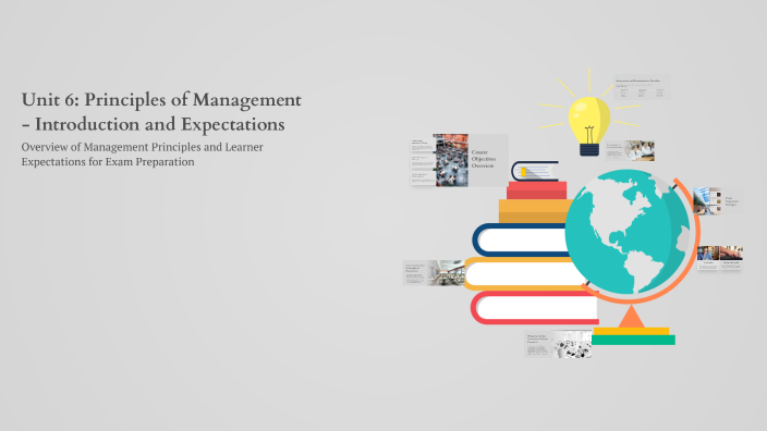 Unit 6: Principles of Management - Introduction and Expectations by ...