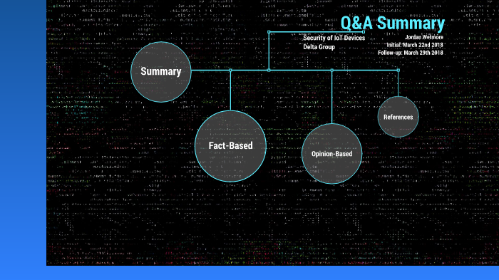 Q&A - Security of IoT Devices by Jordan Wetmore on Prezi