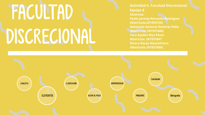 Facultad Discrecional By Yara Ayelen Rios Pérez