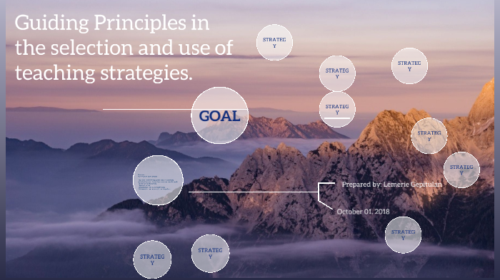 Guiding Principles in the selection and use of teaching strategies. by ...