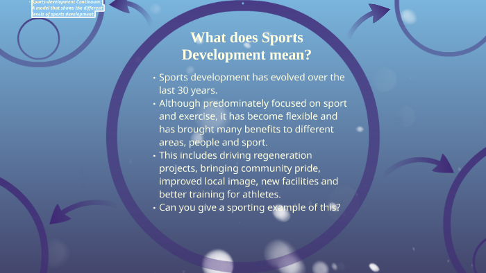 The Sports Development Continuum by Ryan Waterman on Prezi