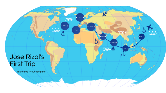 Jose Rizal's 1st trip by Genesis Briones on Prezi