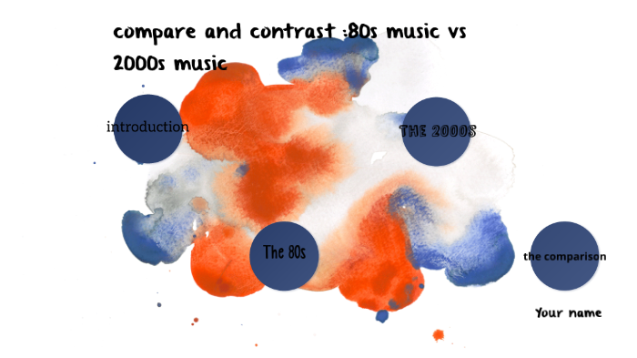 COMPARE AND CONTRAST : music from the 80s vs music from the 2000s by ...