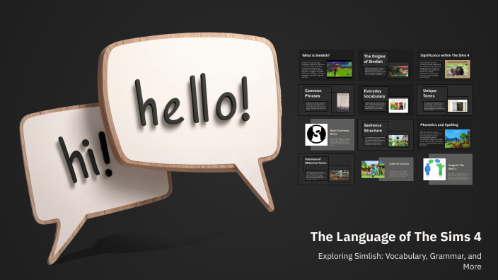 the language of sims 4 - vocabulary and grammar by bozena muklova on Prezi