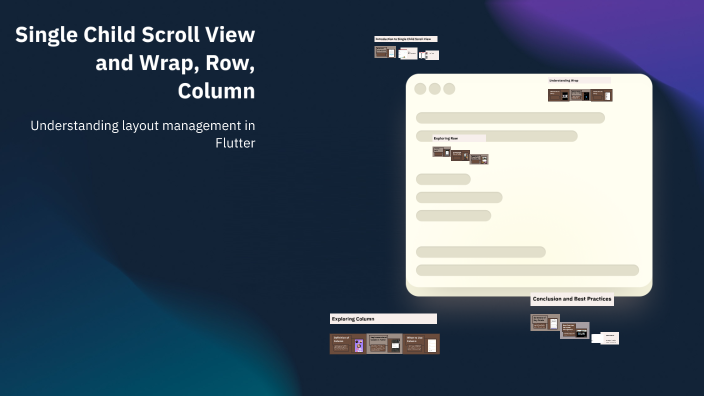 Single Child Scroll View and Wrap, Row, Column by eman kamal on Prezi