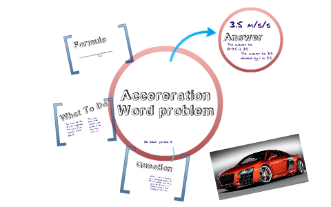 Acceleration word problem by Nik Adair on Prezi