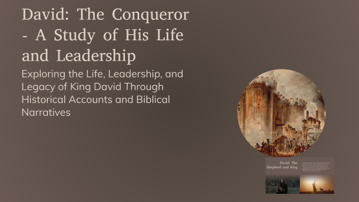 David: The Conqueror - A Study of His Life and Leadership by Ruth Rai ...