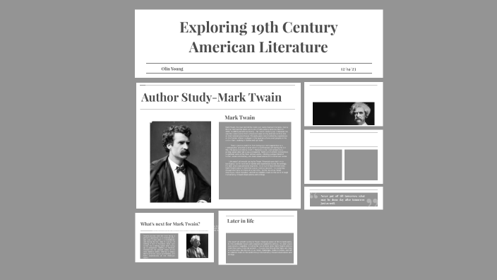 Exploring 19th Century American Literature by OLIN YOUNG on Prezi