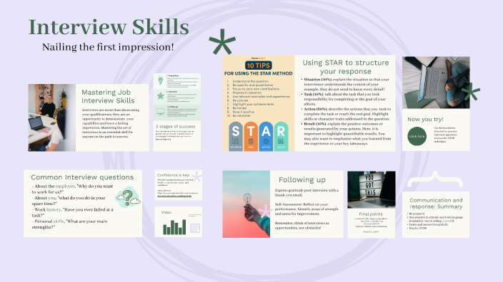 Interview Skills Lesson by Alyssa Valentine on Prezi