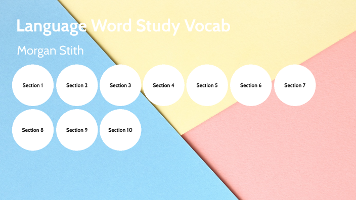 Language Word Study Vocab Study Guide by Morgan Stith on Prezi