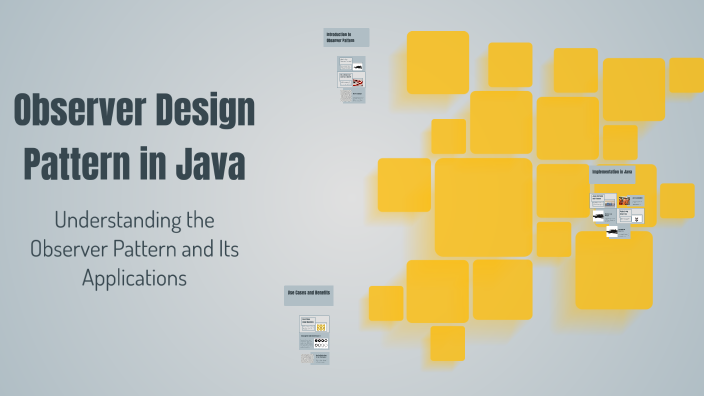 Observer Design Pattern in Java by 双鹰 燕 on Prezi