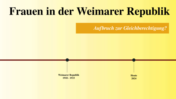 Frauen in der Weimarer Republik by Sarah Röhrig on Prezi