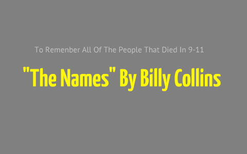 "The Names" by Billy Collins by Aaron Braun on Prezi