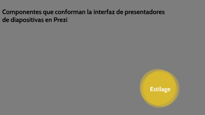 Componentes que conforman la interfaz de presentadores de diapositivas ...