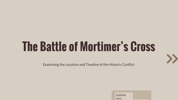The Battle of Mortimer’s Cross by Elliot Barnbrook on Prezi