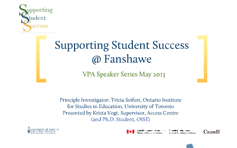 Supporting Student Success @ Fanshawe by Krista Vogt on Prezi
