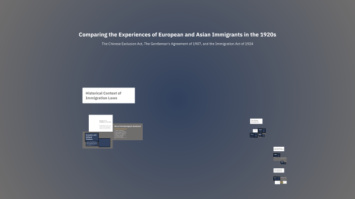 Comparing the Experiences of European and Asian Immigrants in the 1920s ...