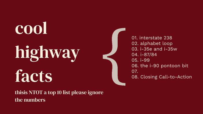 neat interstate highway facts by Cat Lin on Prezi