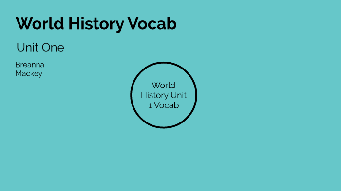 World unit 1vocab by breanna mackey on Prezi