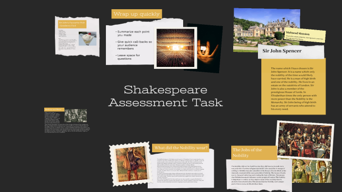 Shakespeare Context Assessment Task by Charlie Jones on Prezi