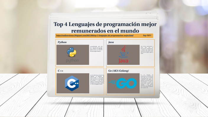 Top 4 Lenguajes de programación mejor remunerados en el mundo by Arnold ...