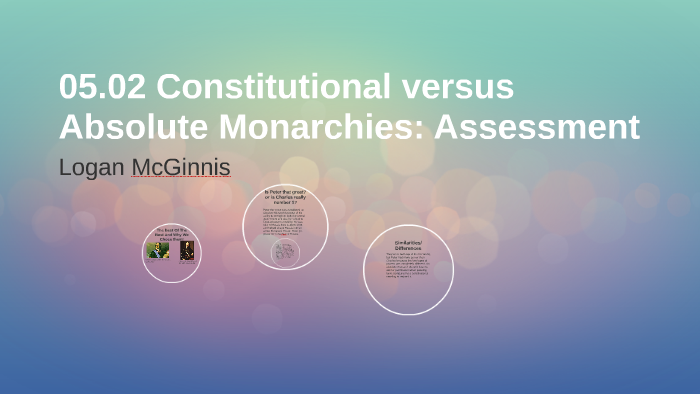 05.02 Constitutional versus Absolute Monarchies: Assessment by Logan ...