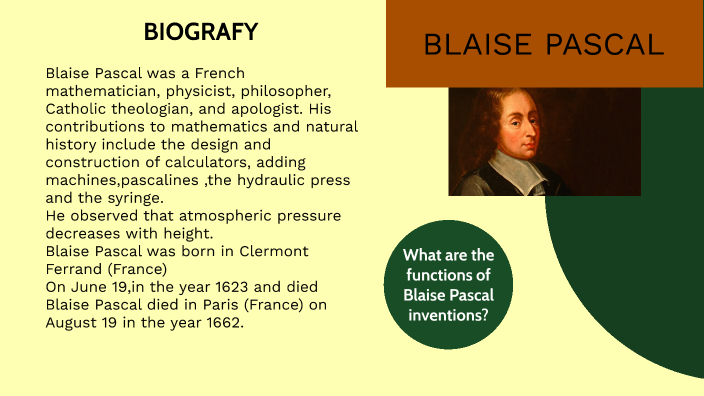Blaise Pascal by ANTONIO PRIETO JIMENEZ on Prezi