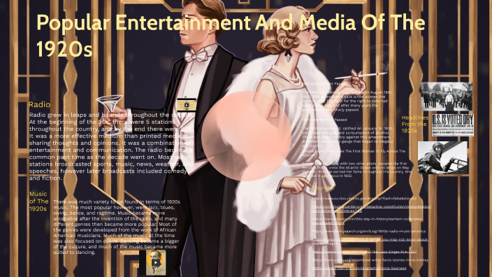 Popular Entertainment and Media of the 1920's by Brigitta Son on Prezi