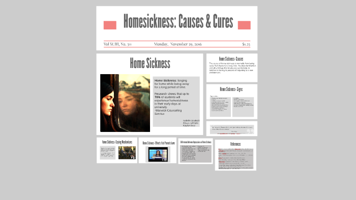Homesickness: Causes & Cures by Alyssa LeClaire on Prezi