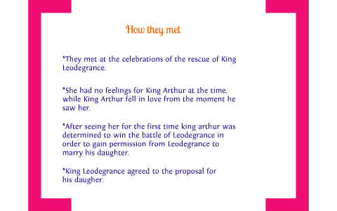 King Arthur marries Guinevere by Jennifer Stegmeier on Prezi