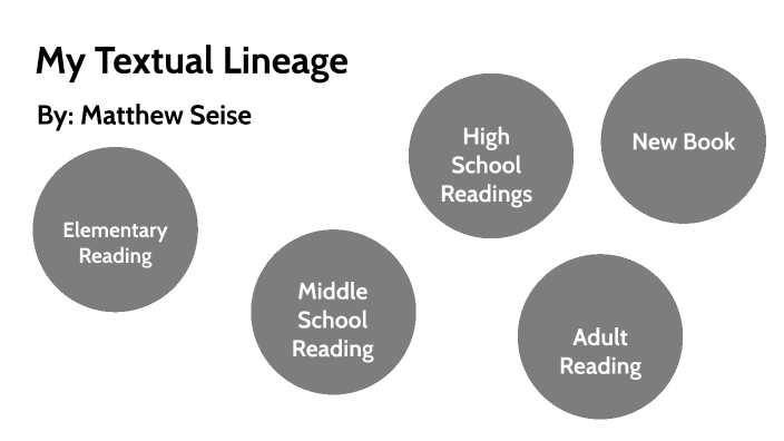My Textual Lineage by Matthew Seise on Prezi