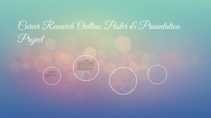 Career Research Outline, Poster & Presentation Project by montrell ...