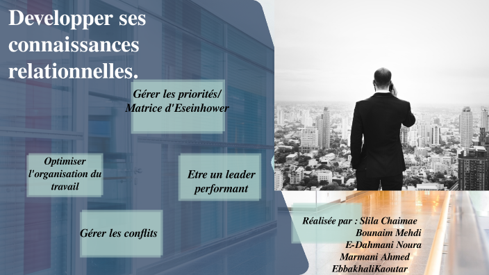 Developper des connaissances relationnelles,apprendre les techniques de ...