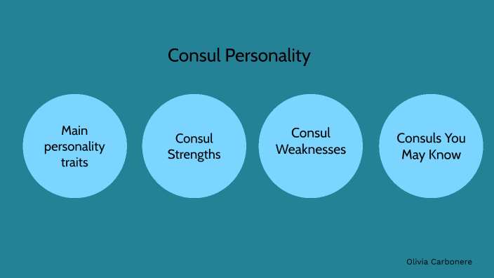 Consul personality by Olivia CARBONERE on Prezi