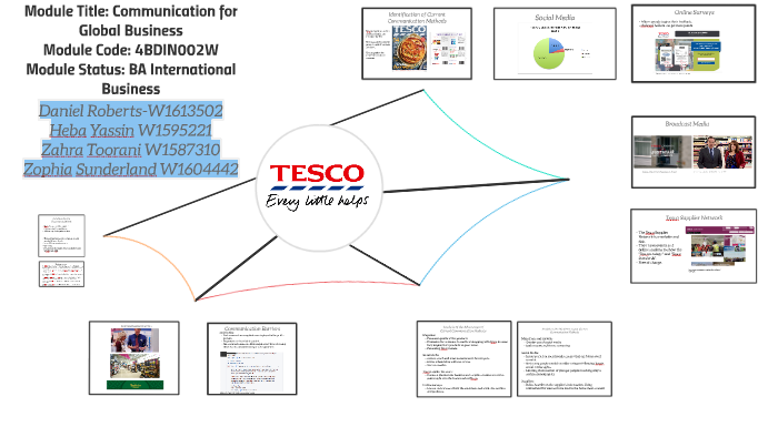 Communication for Global Business- Tesco by Zophia Saikol Sunderland on ...