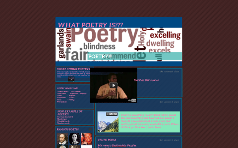 WHAT POETRY IS??? by destiny vaughn on Prezi