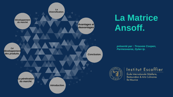 La Matrice Ansoff by Dylan Thomas Ip Kai Yuen on Prezi