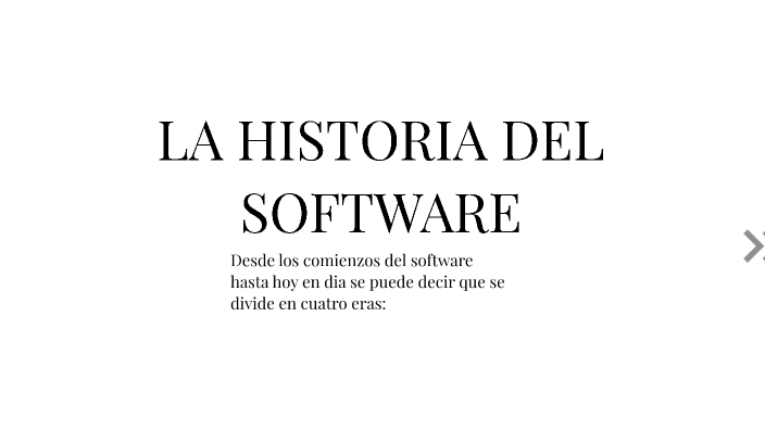 la historia del software by esmeralda pacheco on Prezi