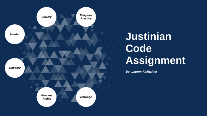 Justinian Code Assignment by lauren fishtahler on Prezi